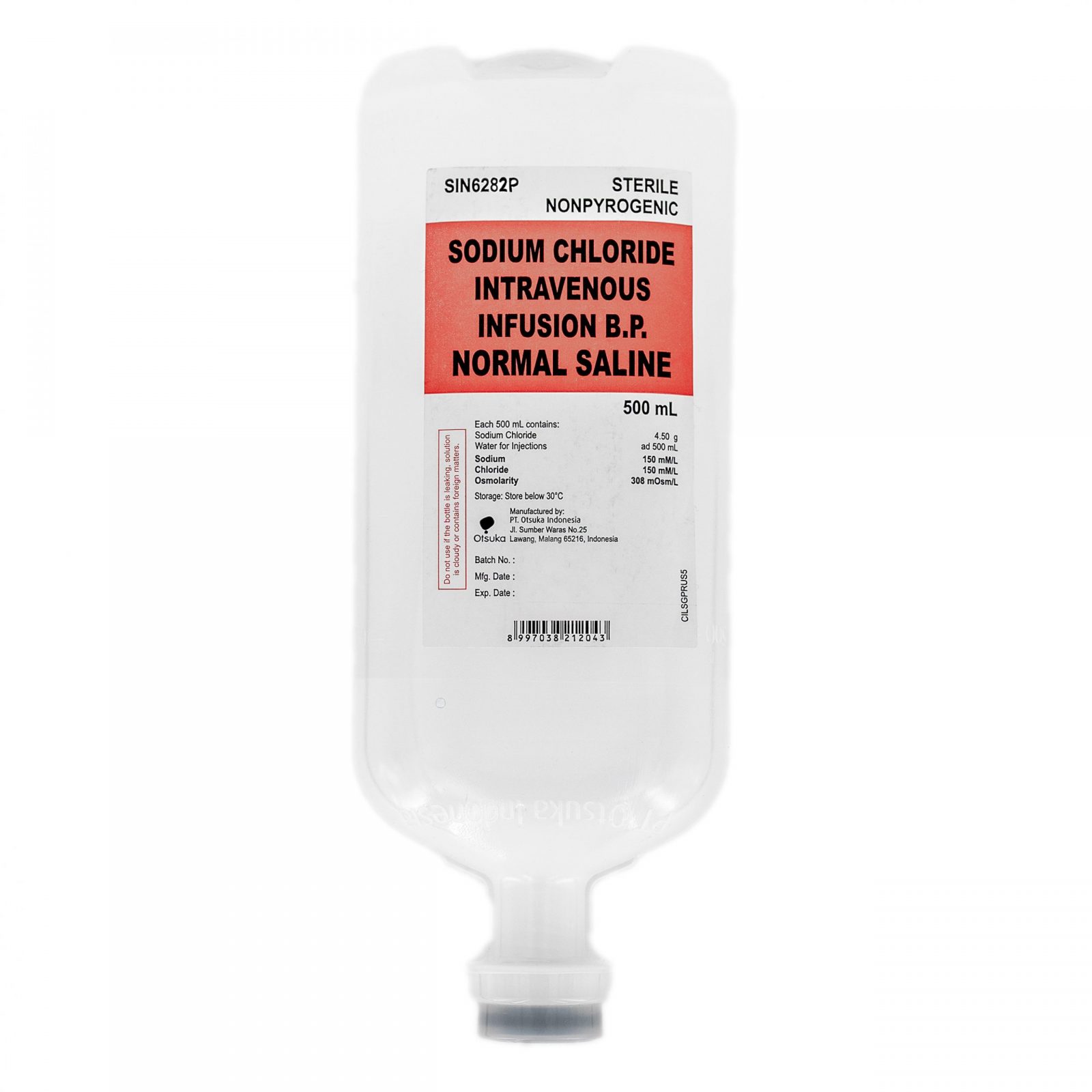 Sodium Chloride 0 9 Intravenous Infusion B P Normal Saline 500ml 